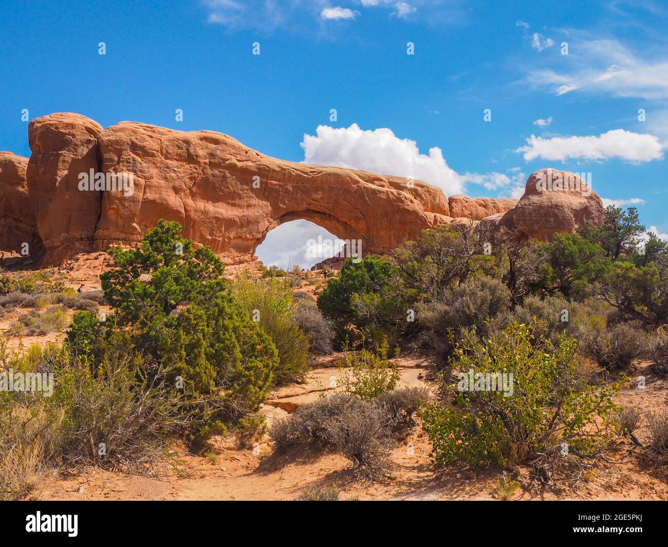 Rocks of the Windows Section, Arches National Park, near Moab, Utah ...