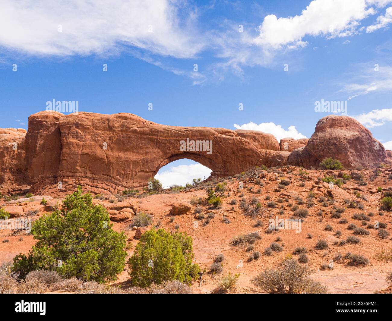 Rocks of the Windows Section, Arches National Park, near Moab, Utah ...