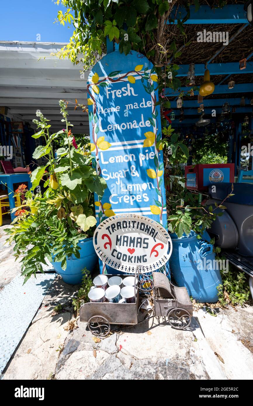 Signs in a restaurant, Fresh home made Lemonade, Restaurant Mulino Ad ...