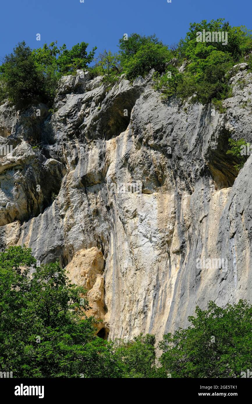 Buzetski kanjon, climbing area, Istria, Croatia Stock Photo - Alamy