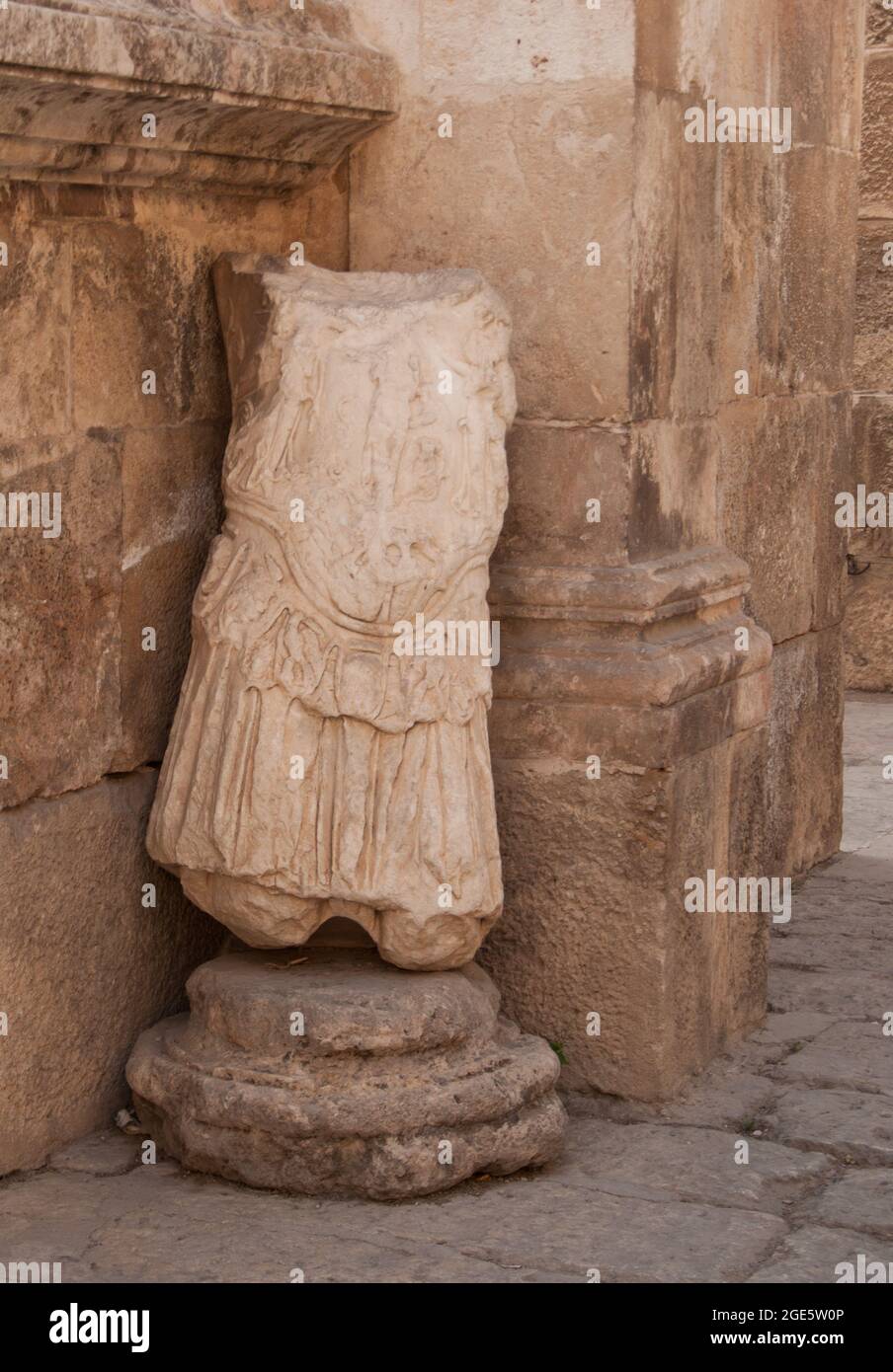 Statue, Roman Theatre, Amman, Jordan, Middle East Stock Photo - Alamy