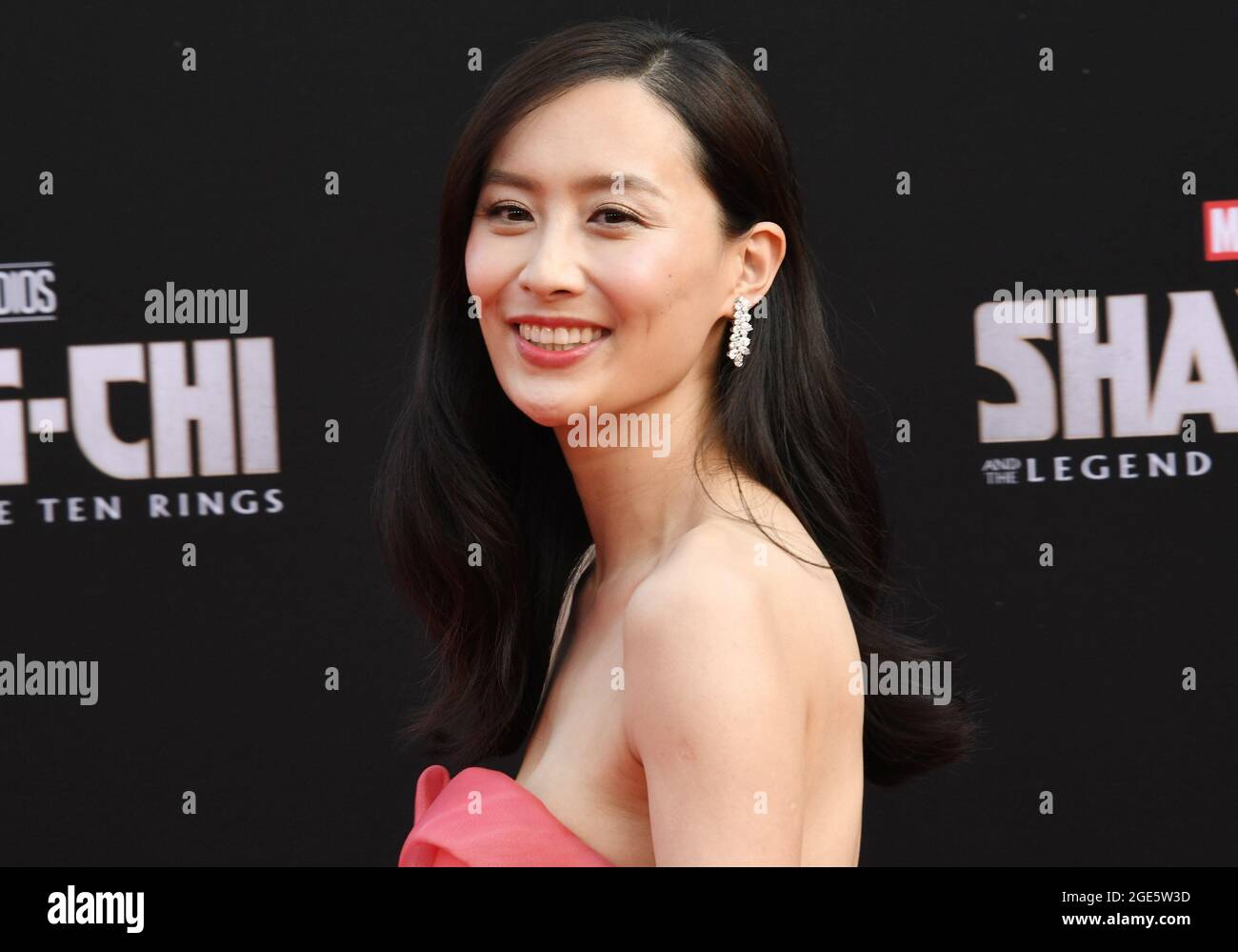 Los Angeles, USA. 16th Aug, 2021. Fala Chen arrives at Disney's SHANG ...