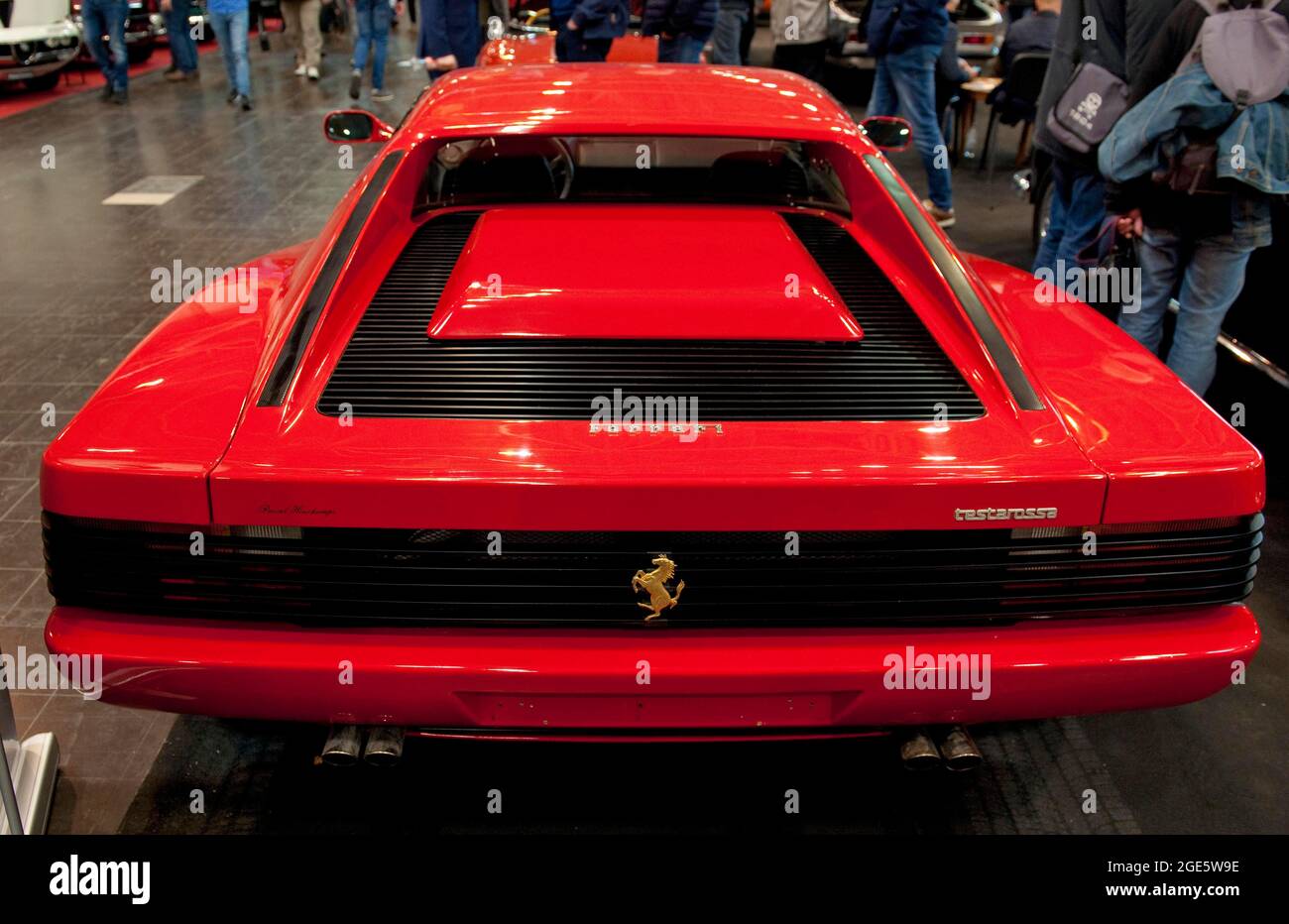 Rear section of Ferrari Testarossa 512, Techno Classica trade fair ...