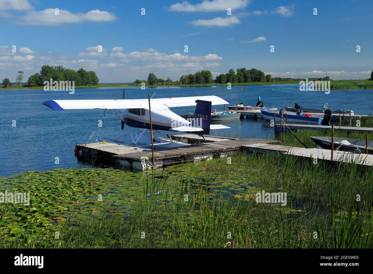Hydroplane on the Saint Lawrence River, Province of Quebec, Canada ...