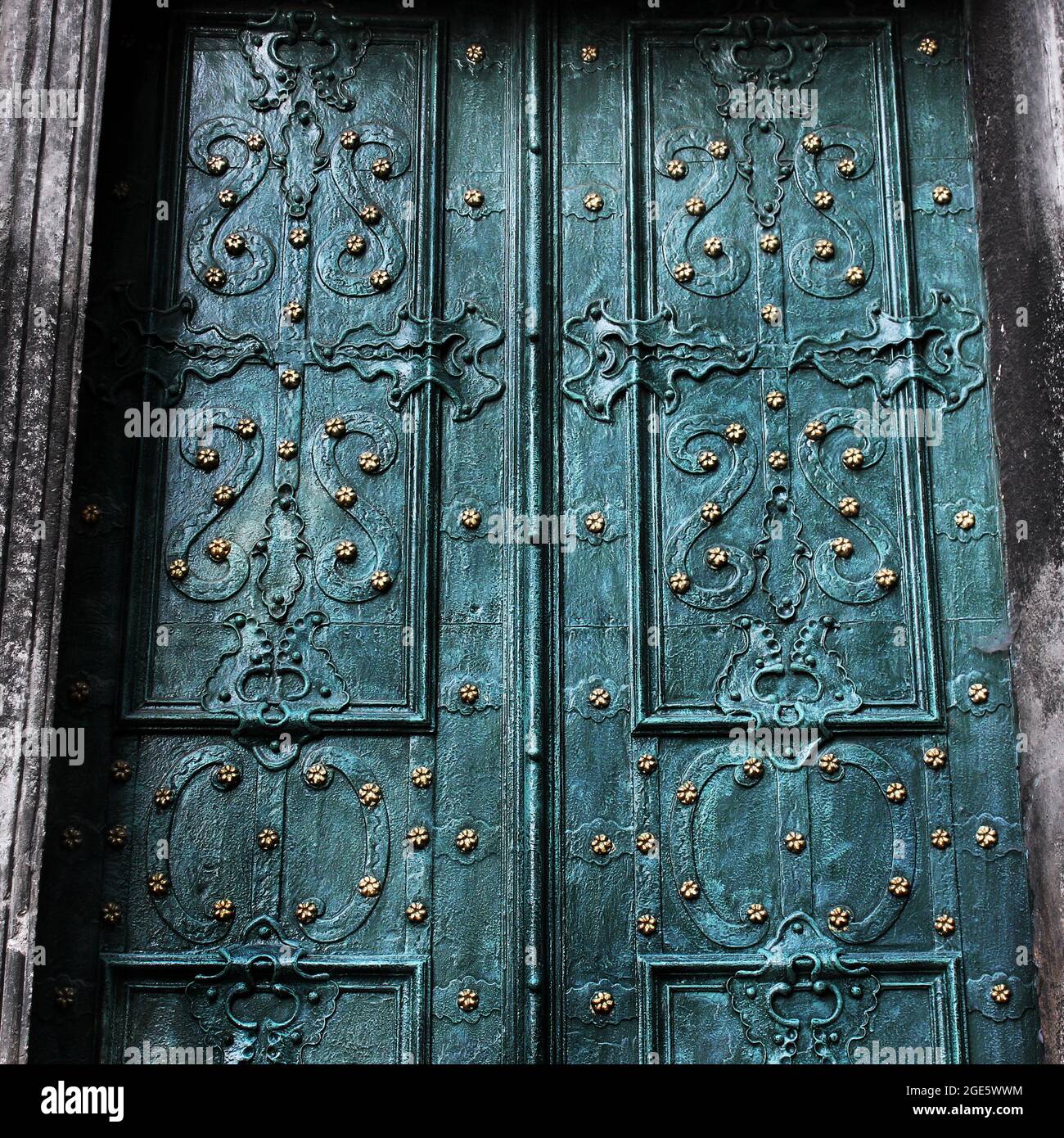 Old doors. Background. Abstract photo Stock Photo - Alamy