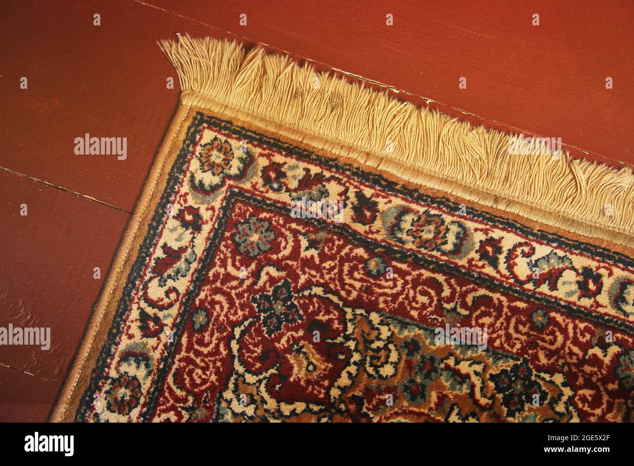 A beautiful carpet on the floor Stock Photo - Alamy