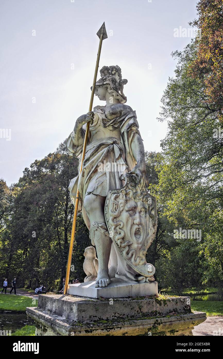 Statue of Minerva by Giuseppe Volpini 1722/23, Nymphenburg Palace ...