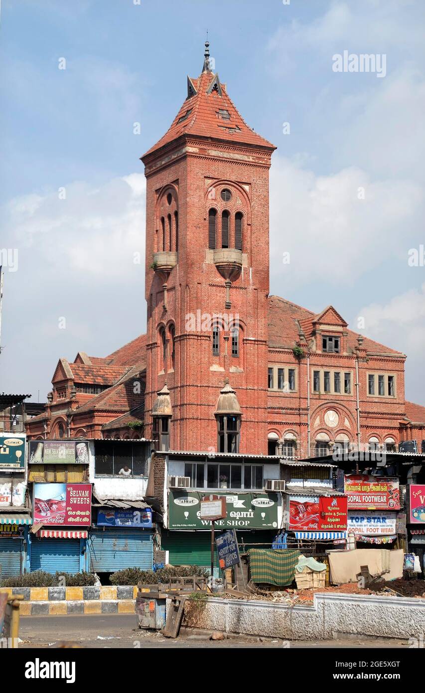 Victoria public town hall, Chennai; Madras, Tamil Nadu, India Stock ...