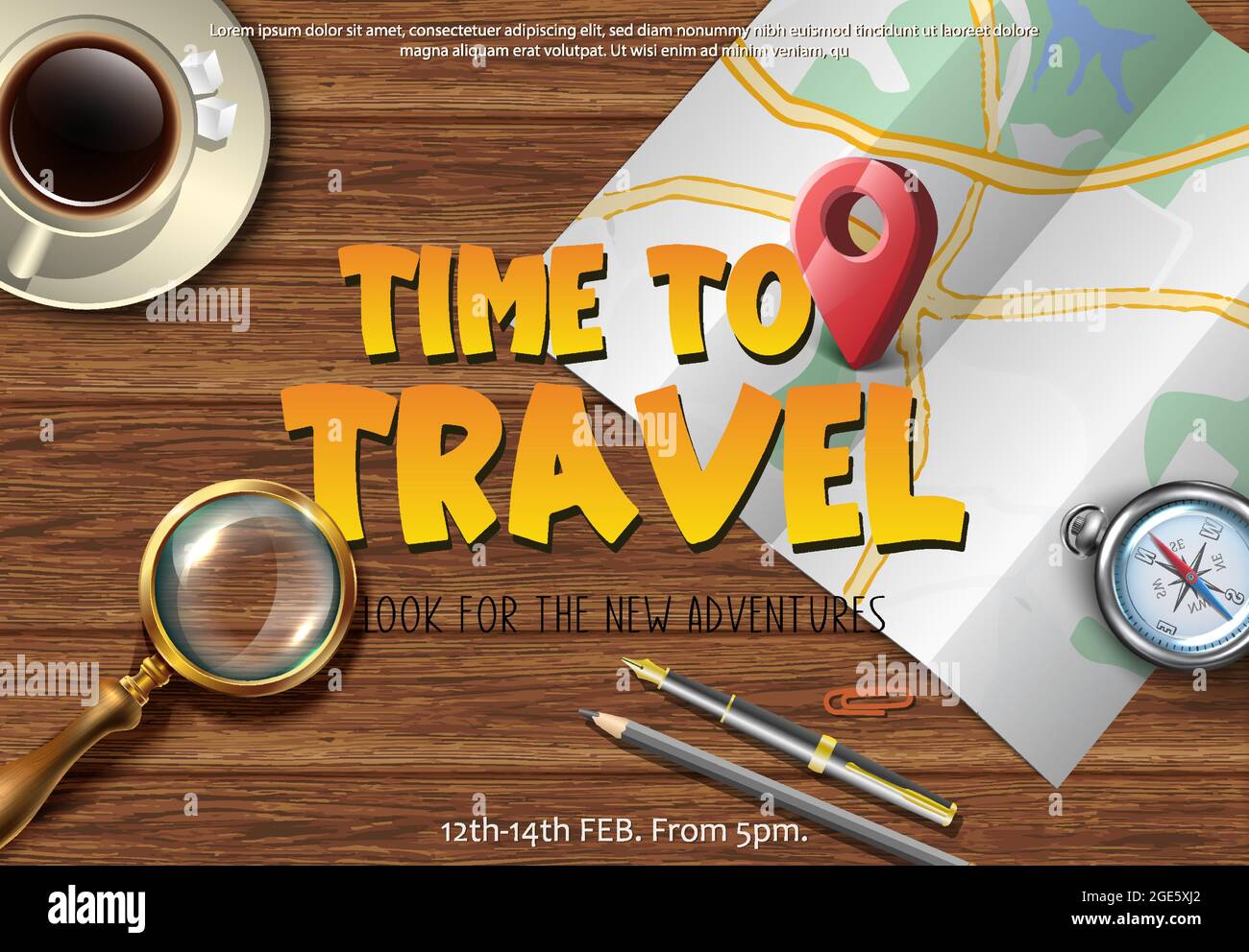 Book compass on view Stock Vector Images - Alamy