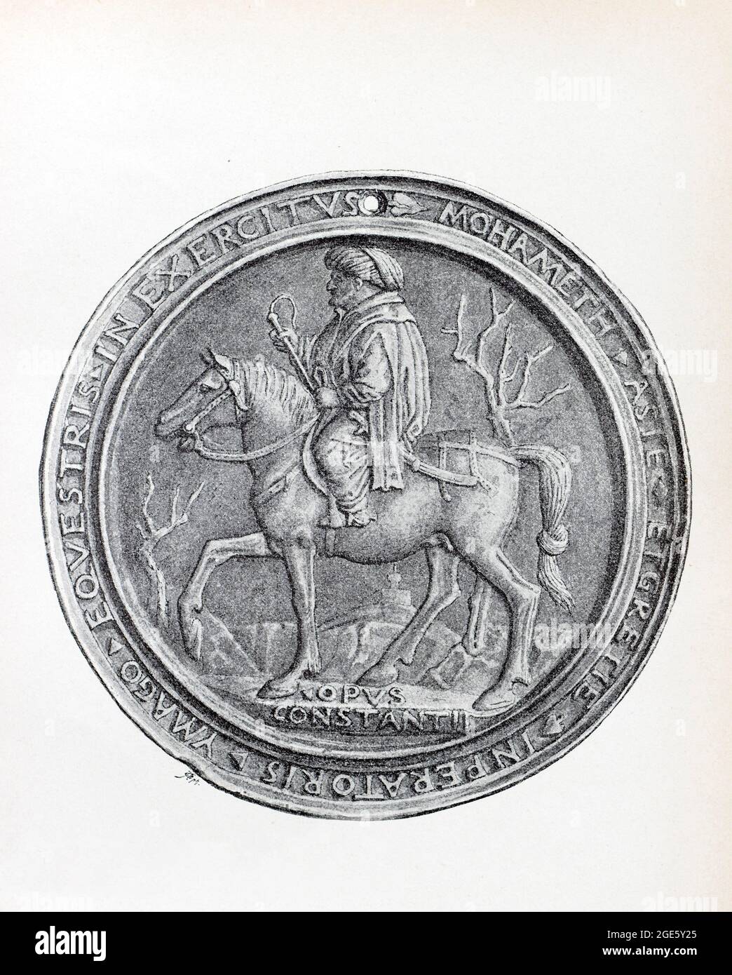 Back with the portrait of Mohammed II, the Conqueror of Constantiopel ...