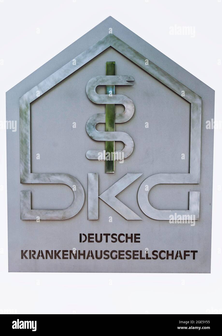 Logo of the German Hospital Federation, Berlin, Germany Stock Photo - Alamy