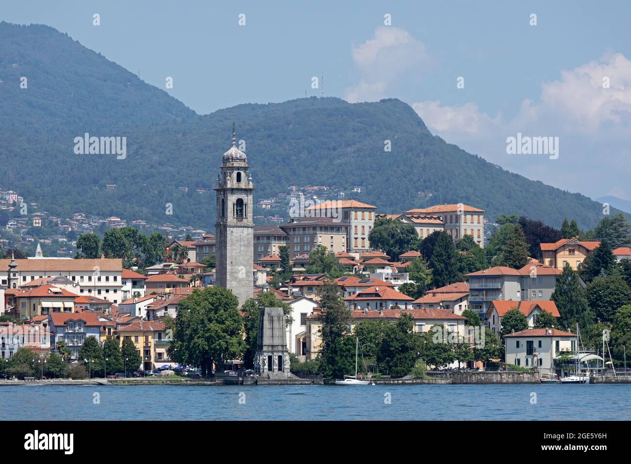 Village view, Verbania-Pallanza, Lake Maggiore, Piedmont, Italy Stock ...