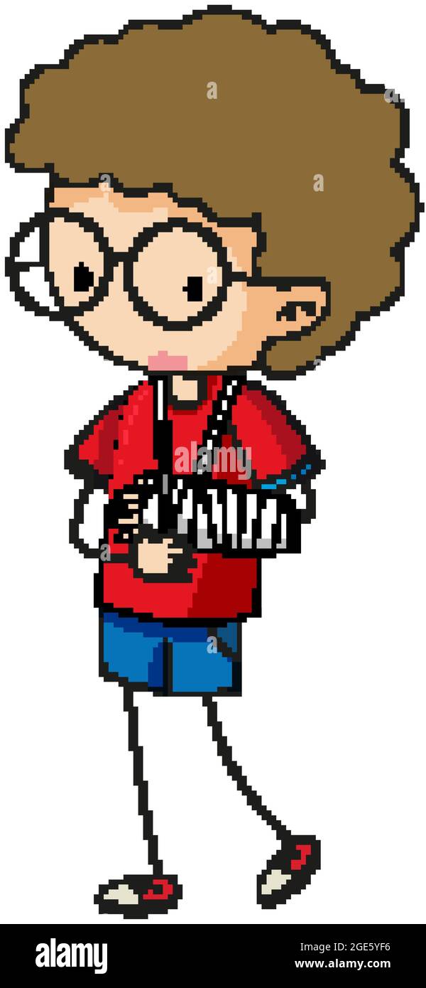 Doodle cartoon character of a boy wearing arm splint illustration Stock ...