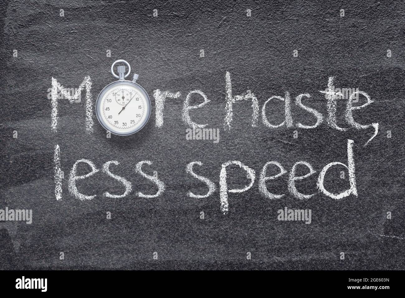 More haste less speed hi-res stock photography and images - Alamy