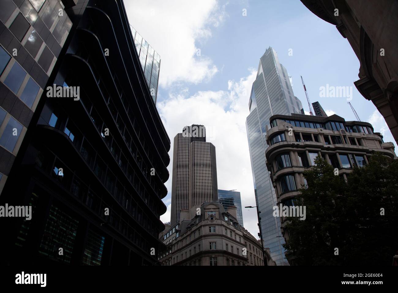 Glass skyscrapers street view hi-res stock photography and images - Alamy