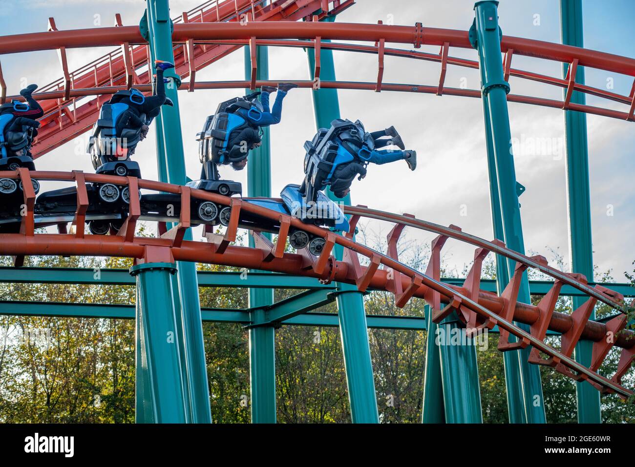 El Condor Vekoma SLC Rollercoaster Walibi Holland The Netherlands Stock ...