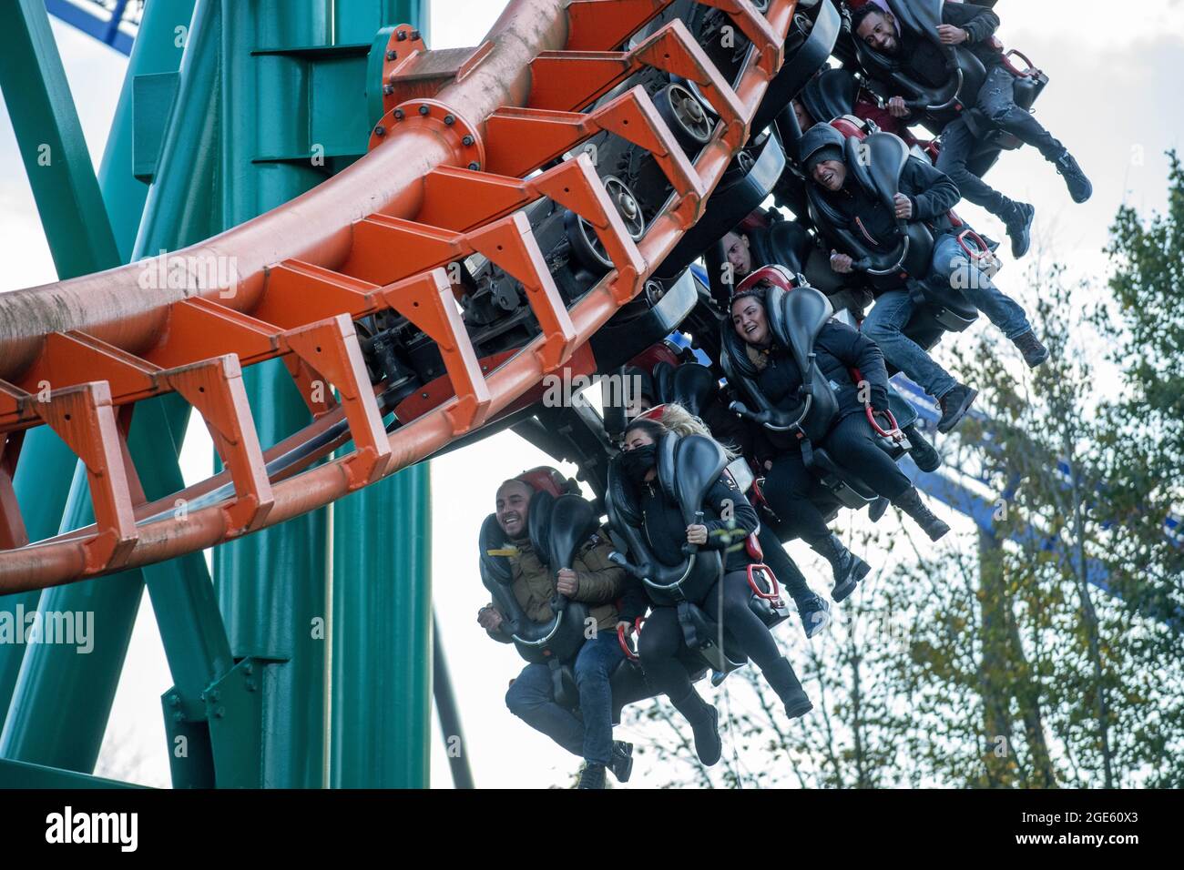 El Condor Vekoma SLC Rollercoaster Walibi Holland The Netherlands Stock ...