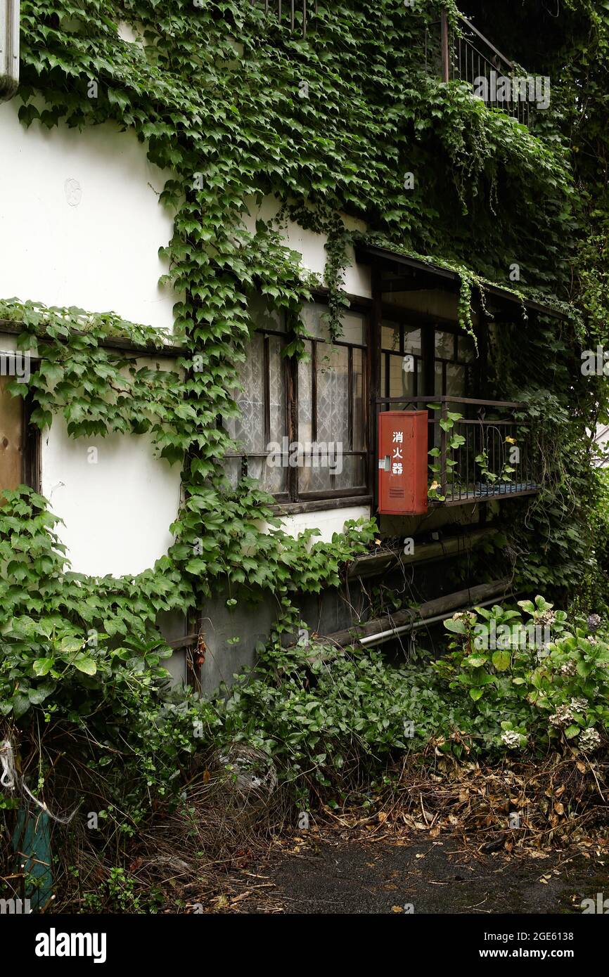 yudanaka, nagano, japan, 2021-13-8 , view of Yudanaka onsen town Stock ...