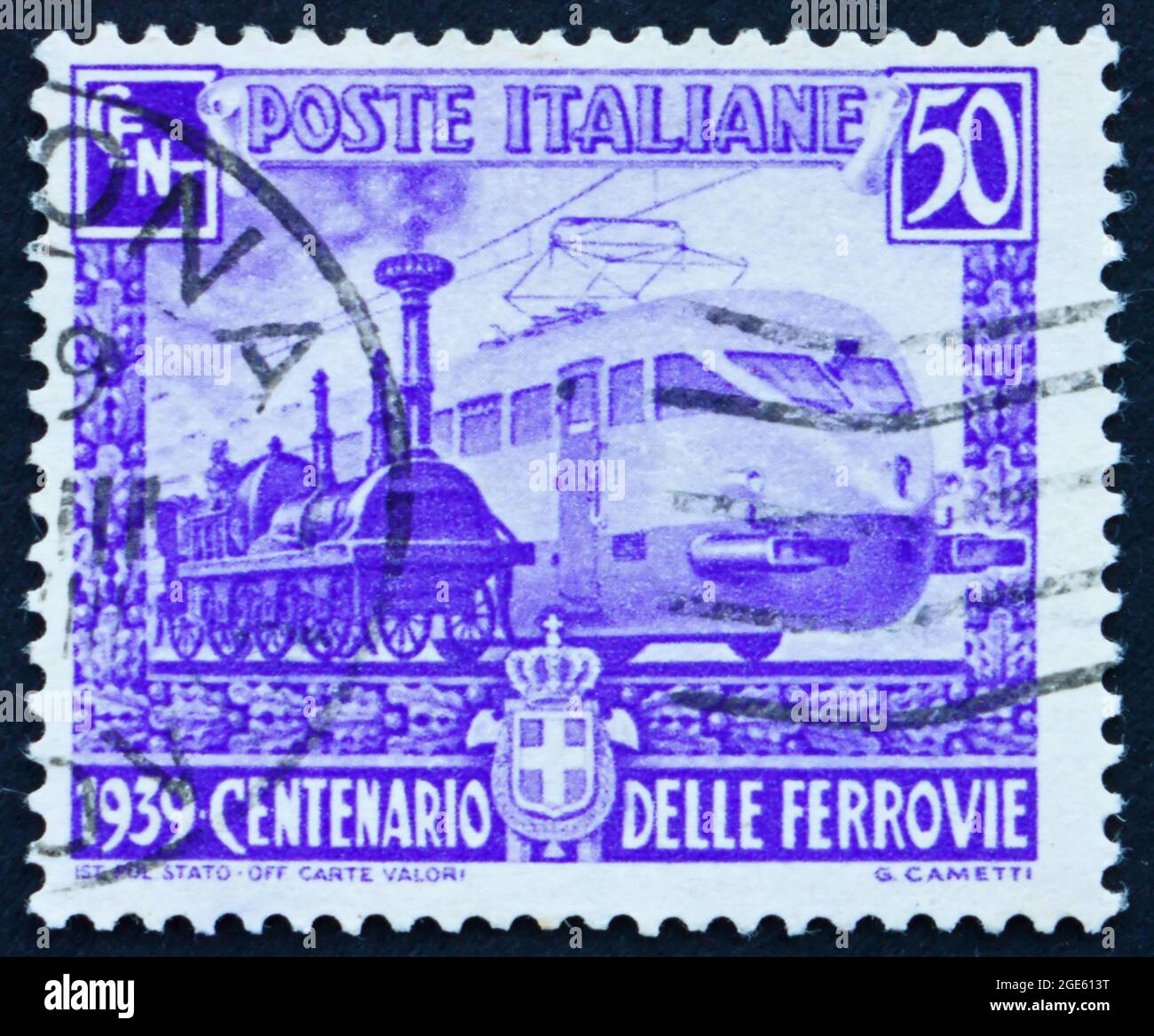 ITALY - CIRCA 1939: a stamp printed in the Italy shows Wood-burning ...