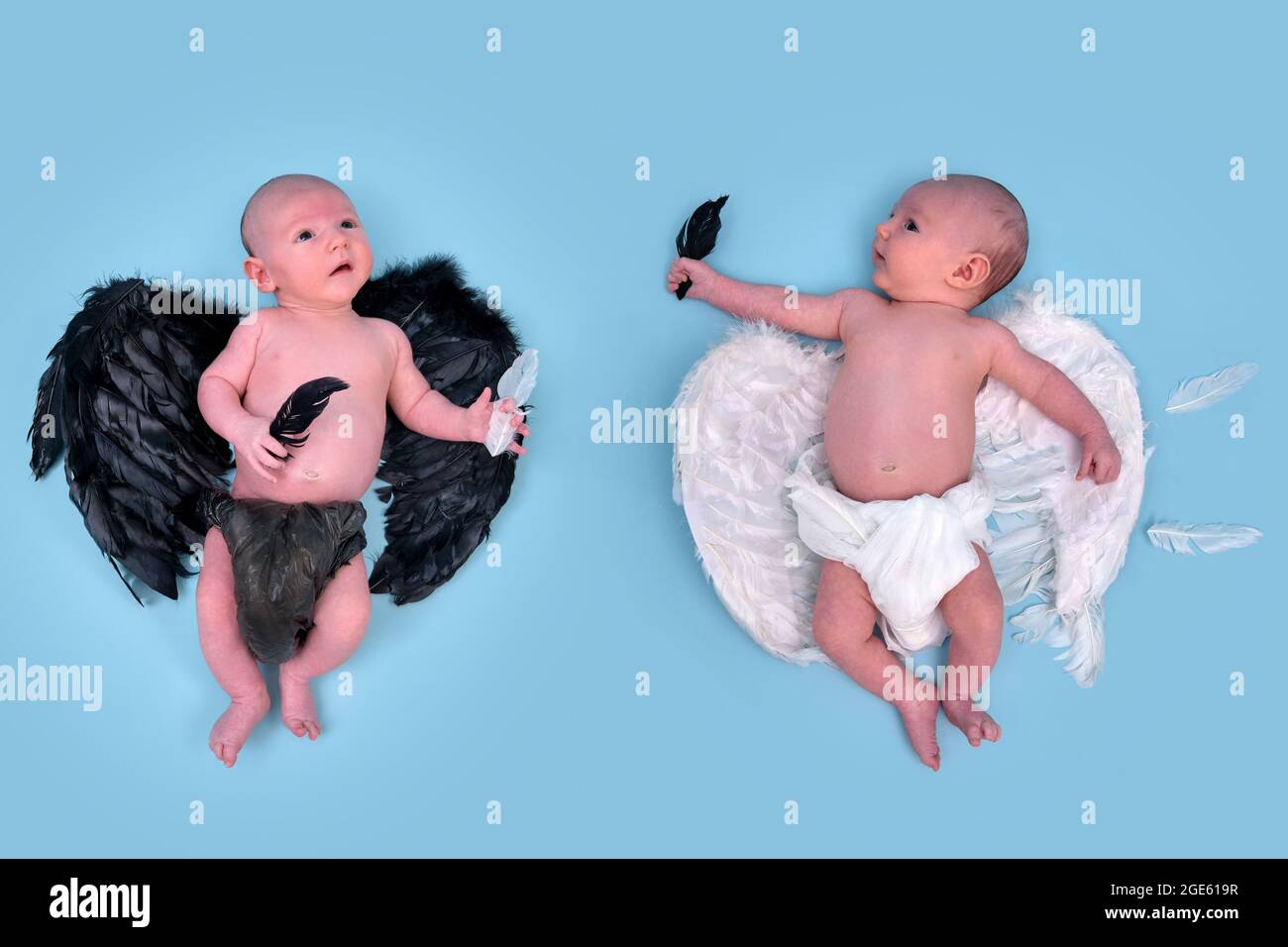 Blue Baby Angels Background