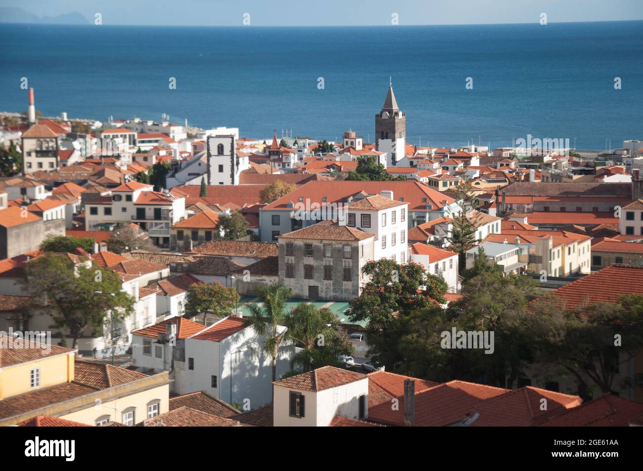 View over Funchal Bay, Funchal, Madeira, Portugal, Europe Stock Photo ...