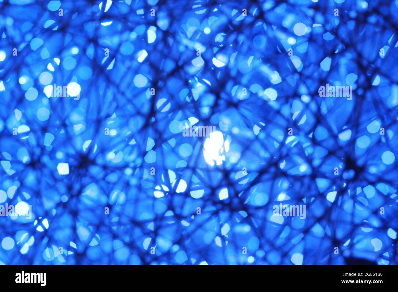 Photo without focus. Background. Background of blue lights Stock Photo ...