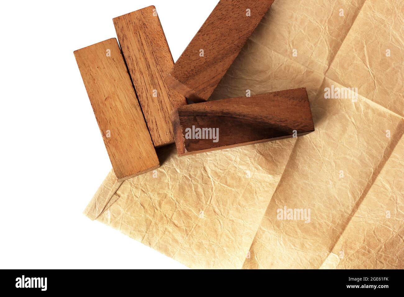 Paper and tree on a white background. Background Stock Photo - Alamy