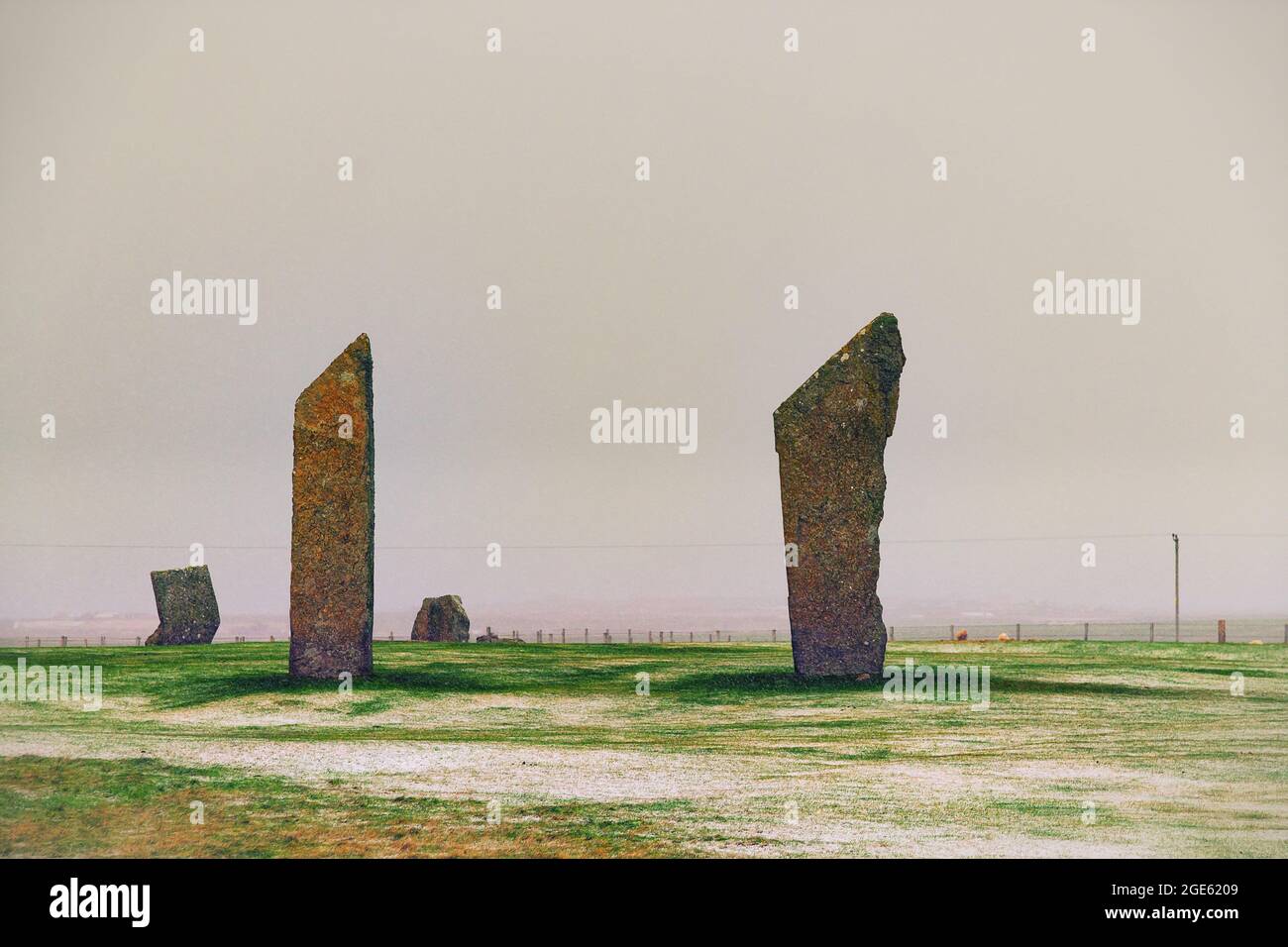 Standing Stones of Stennes Stock Photo - Alamy