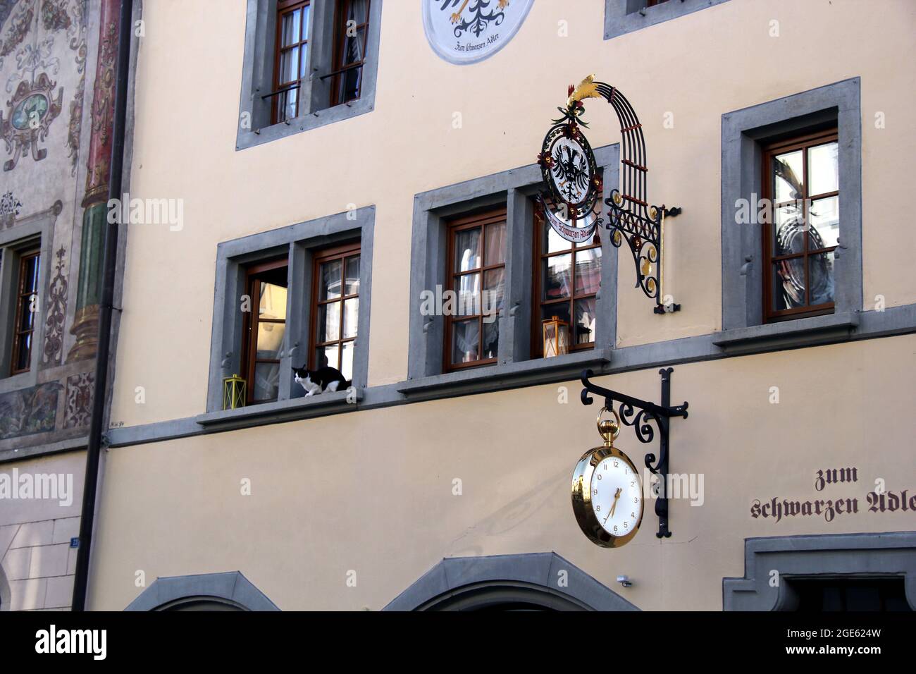 Medieval Store Signs in Stein am Rhein Stock Photo - Alamy