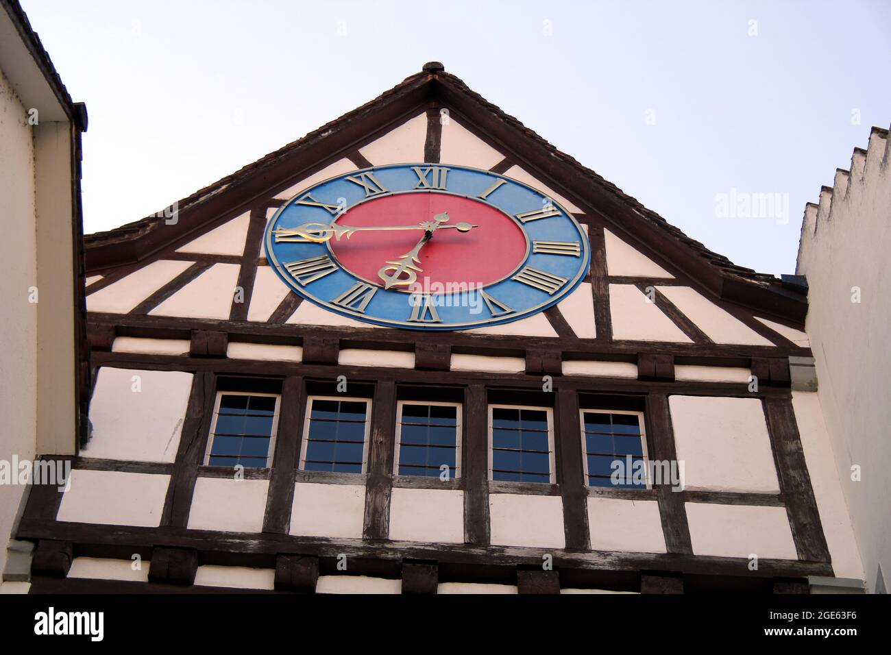 Tower Clock in Stein am Rhein Stock Photo - Alamy