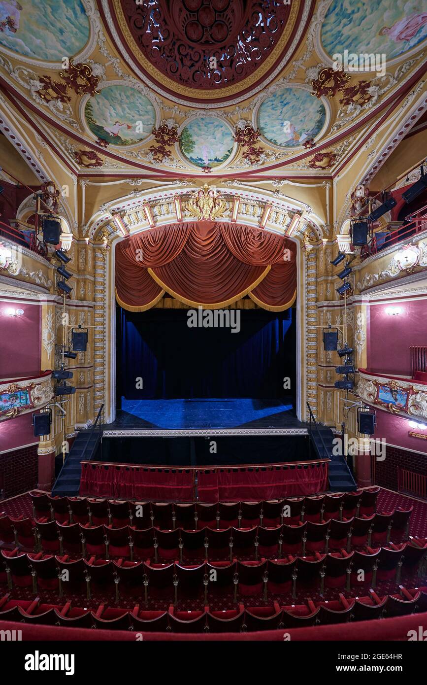 The beautiful interior of Wakefield Theatre Royal and Opera House ...