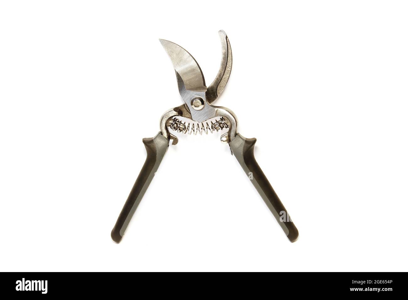 Secateurs on a white background. Garden tools Stock Photo - Alamy