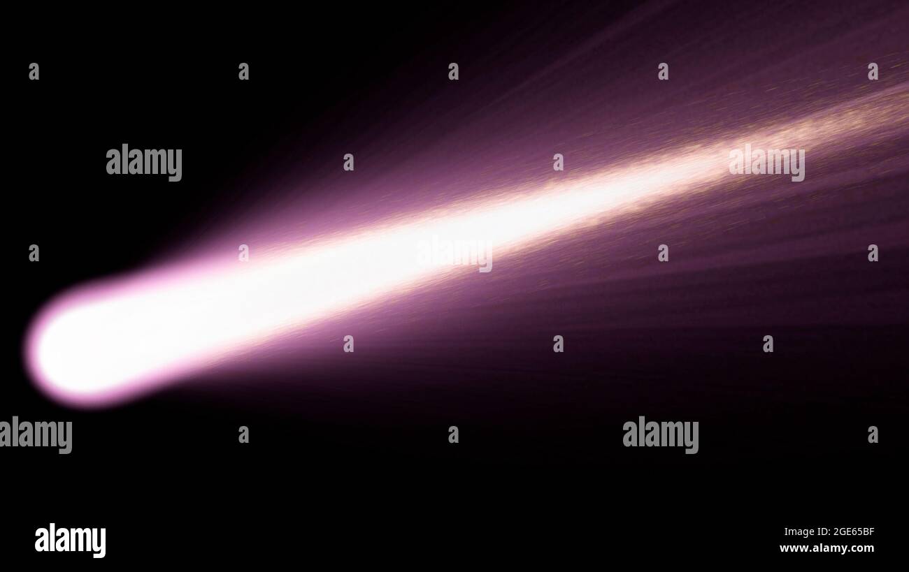 Beautiful space background with abstract comet. Cosmic wallpaper Stock ...