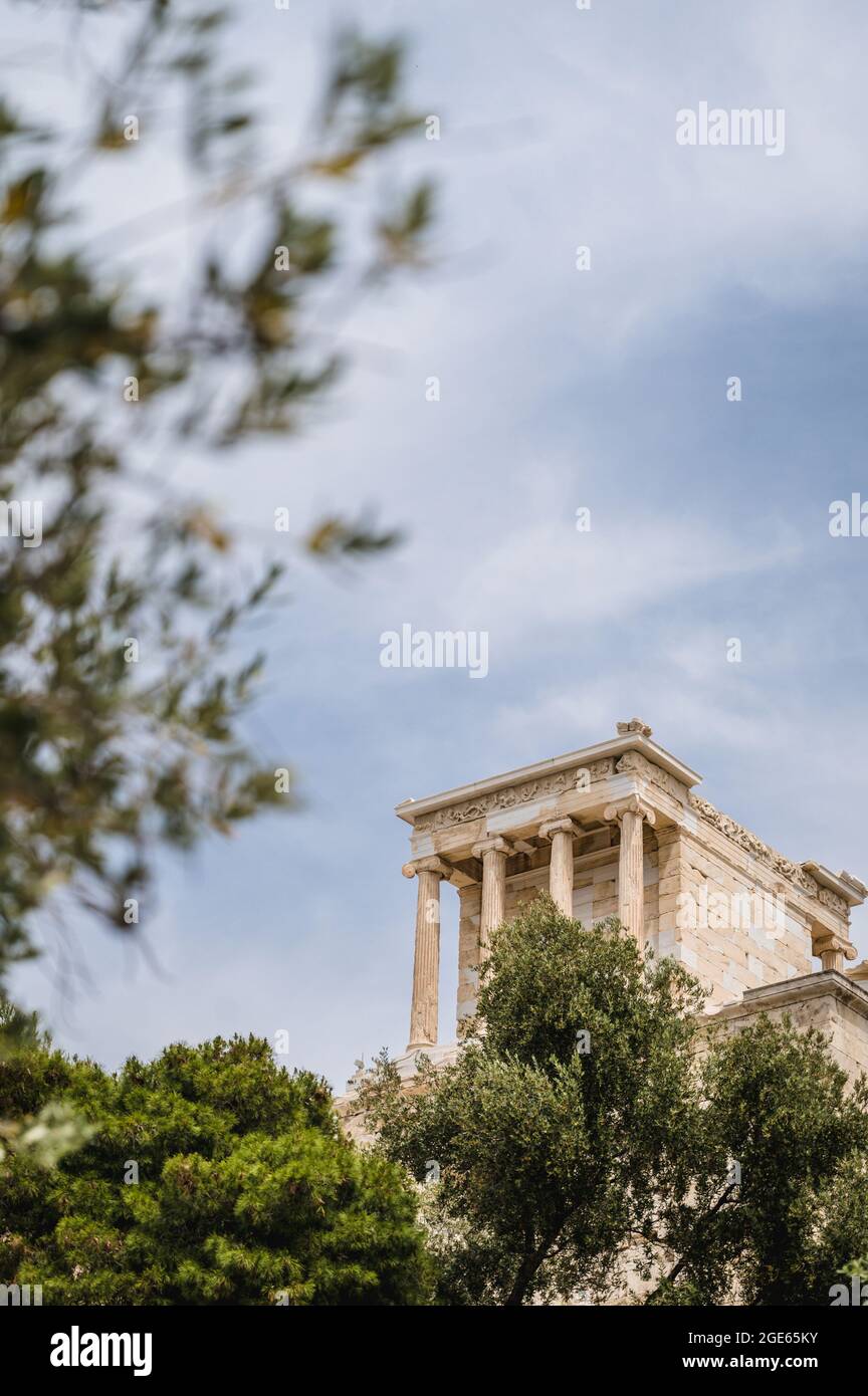 Below view parthenon in athens hi-res stock photography and images - Alamy