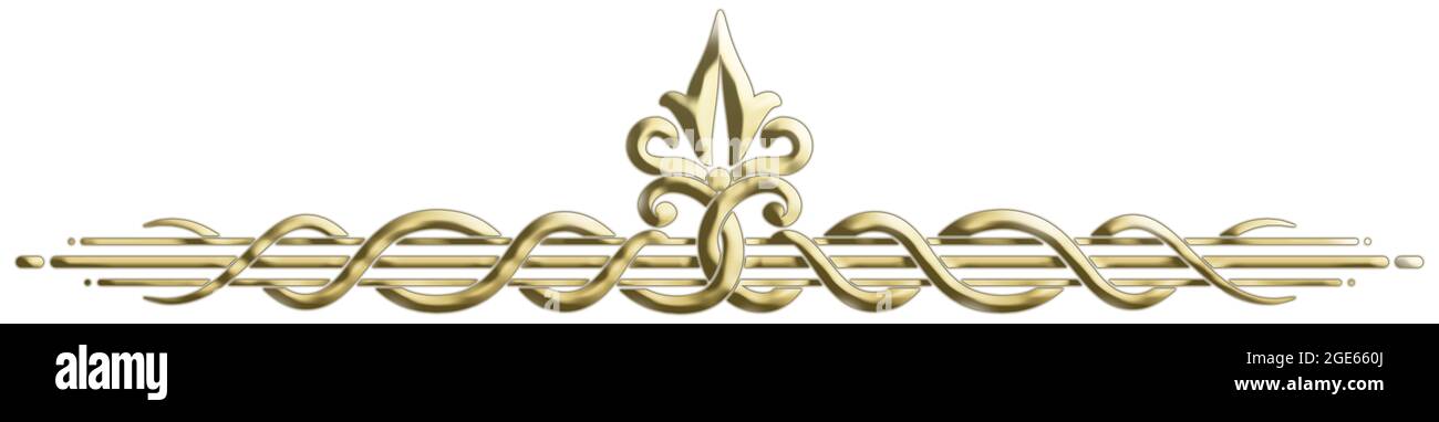 Art Deco style illustration with interlocking lines creating a golden ...