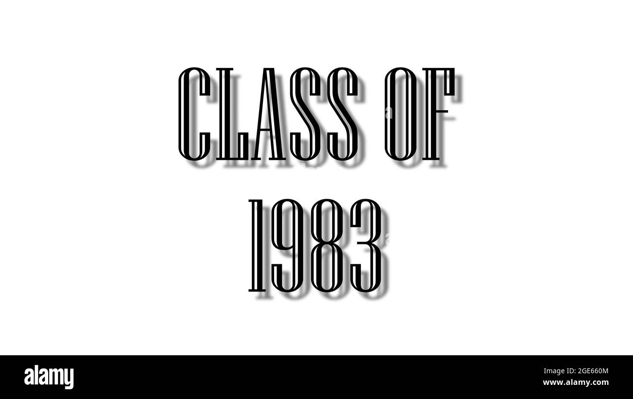 Graduation ceremony 1983 Cut Out Stock Images & Pictures - Alamy