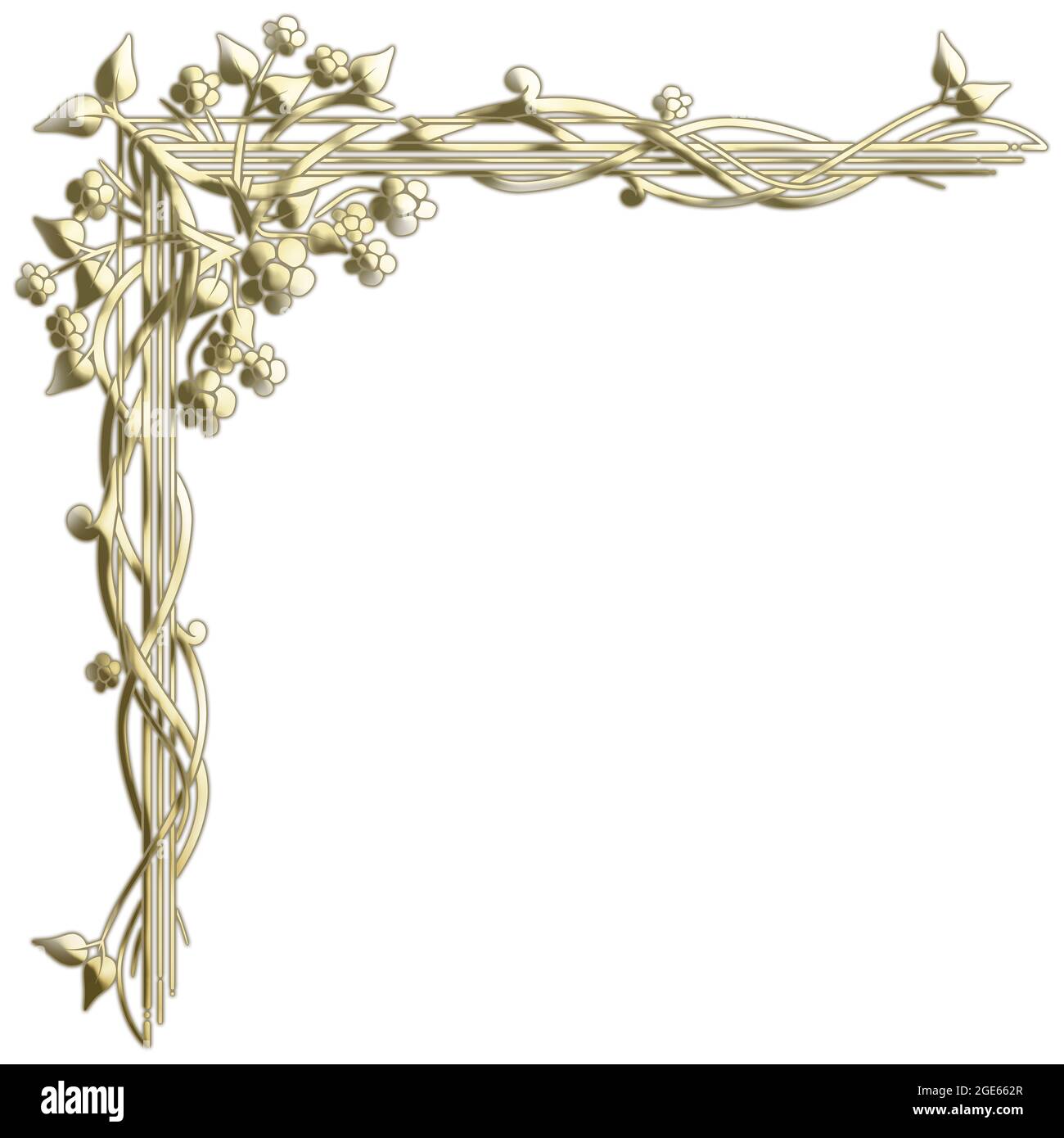 Gold Corner Border Design
