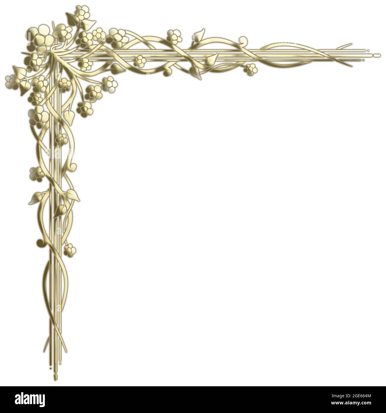 Gold Corner Border Design