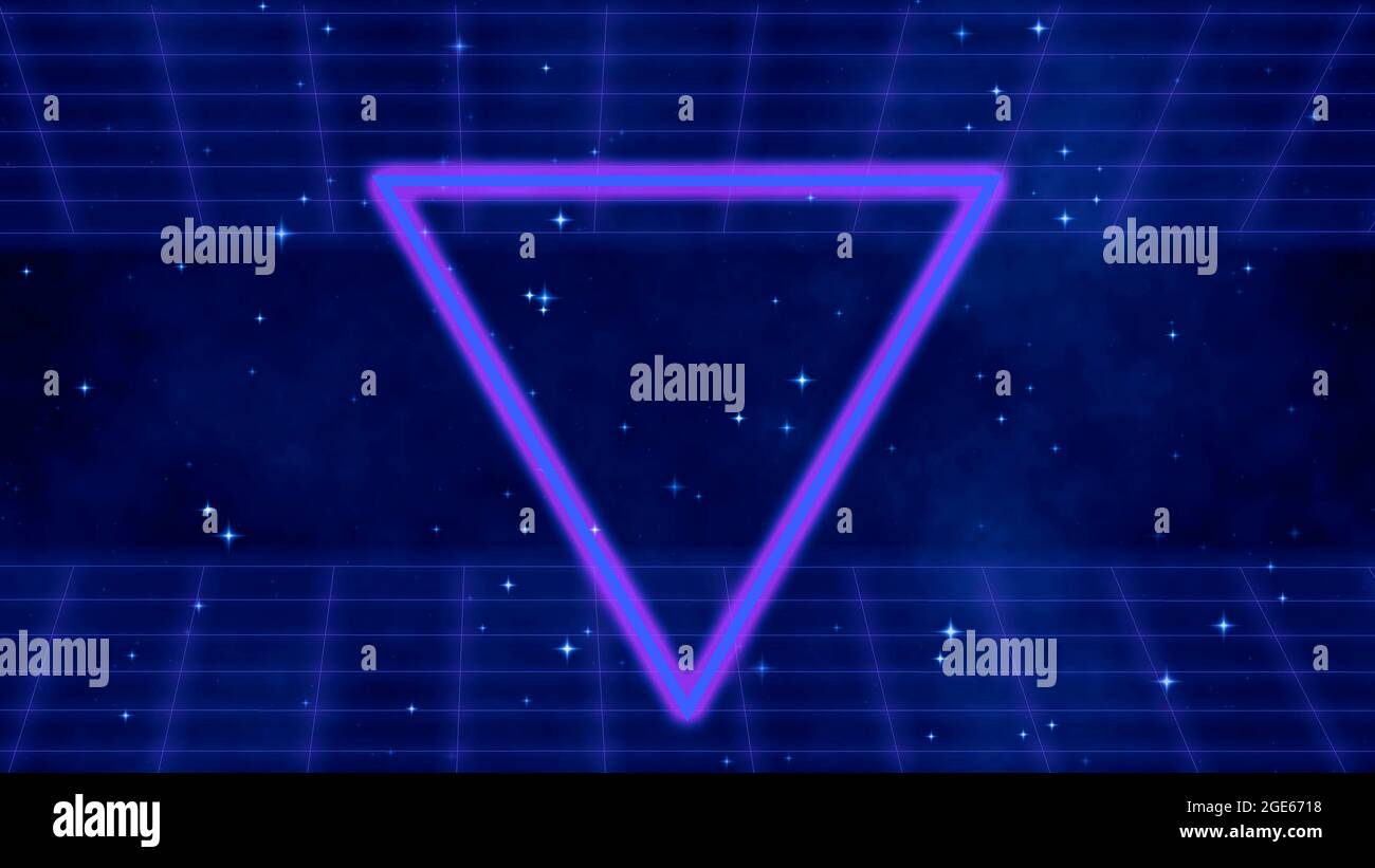 Beautiful colorful 80s banner concept with grid and geometric shapes ...