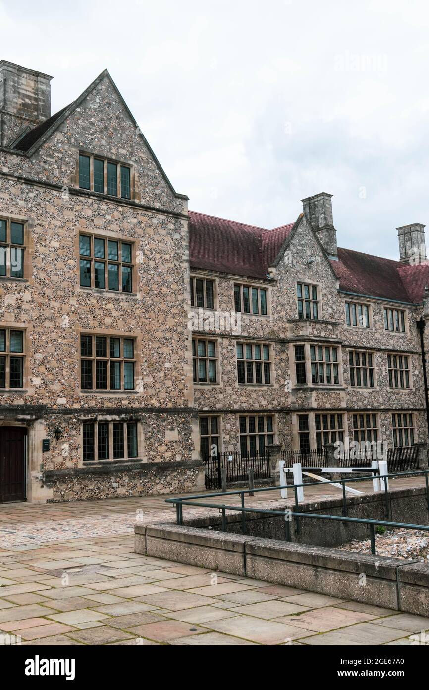 Winchester, United Kingdom, 10th August 2021:- Ancient Buildings Around ...