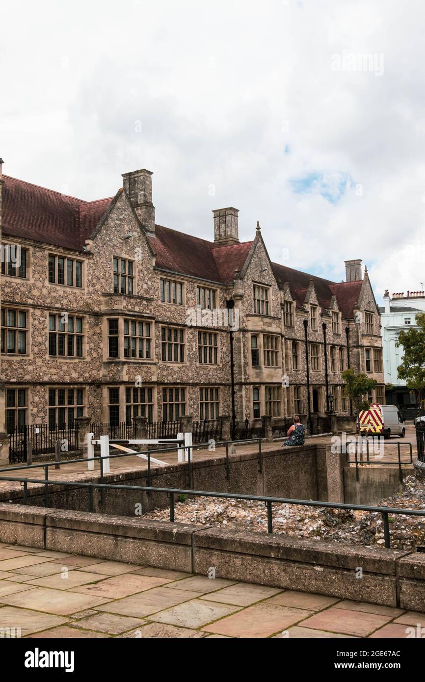 Winchester, United Kingdom, 10th August 2021:- Ancient Buildings Around ...