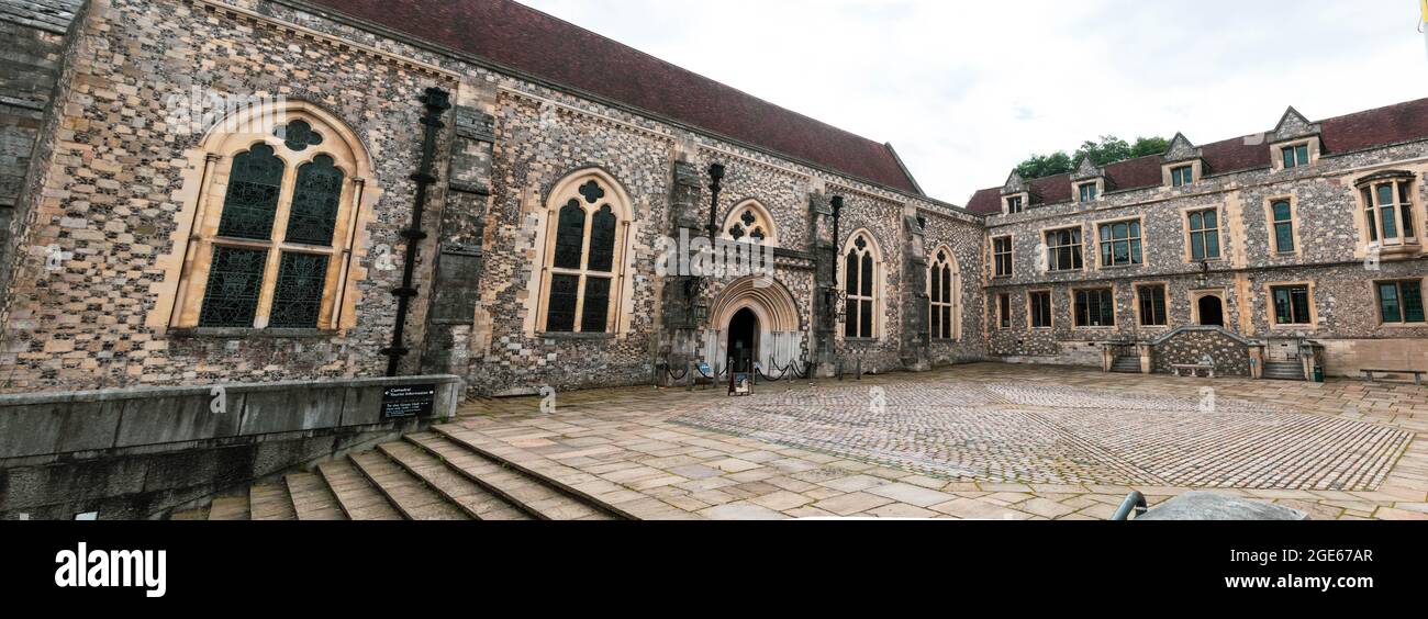 Winchester, United Kingdom, 10th August 2021:- Ancient Buildings Around ...