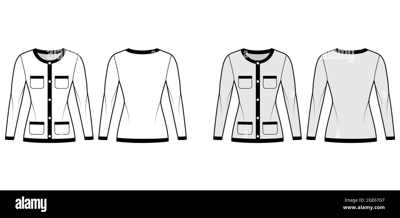 Chanel coat Stock Vector Images - Alamy