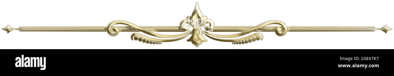 Art Deco style illustration with interlocking lines creating a golden ...