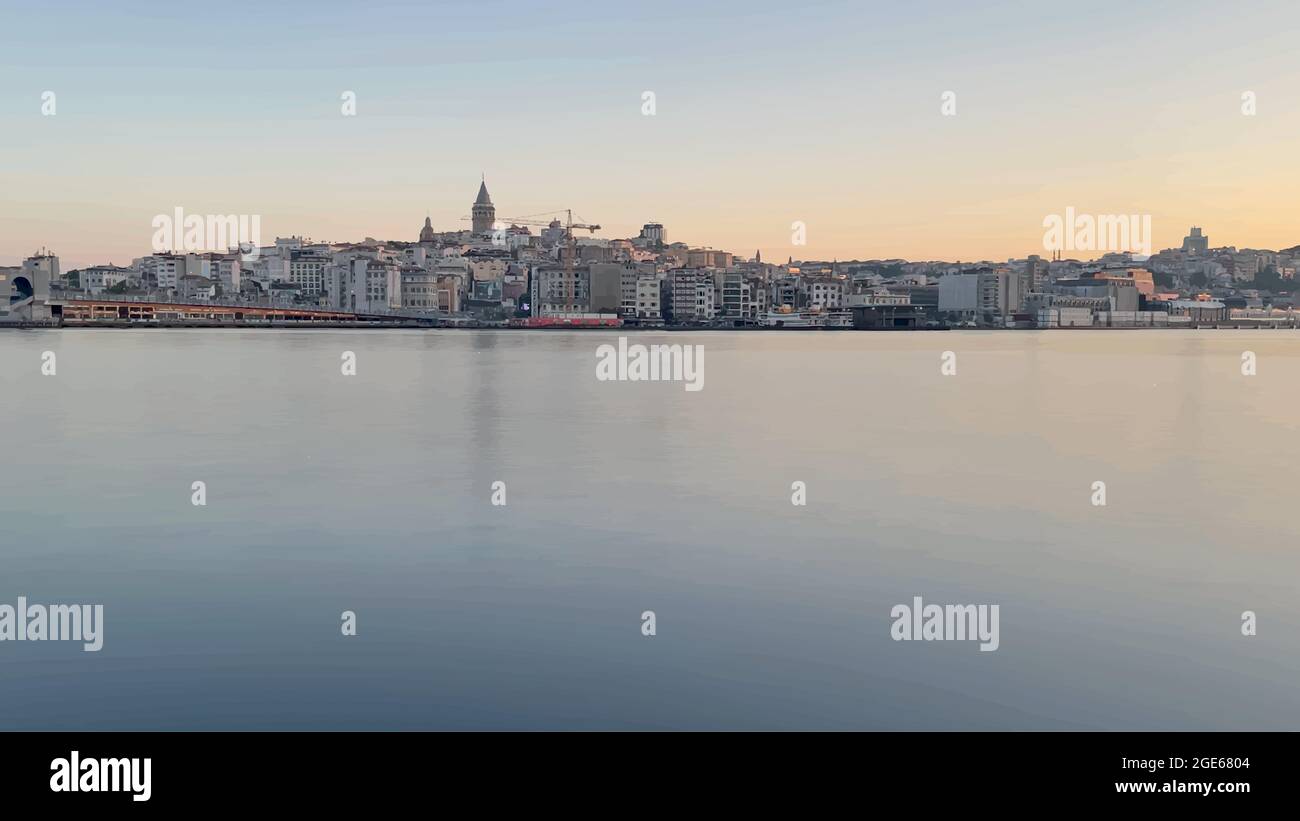 Old turkish district Stock Vector Images - Alamy