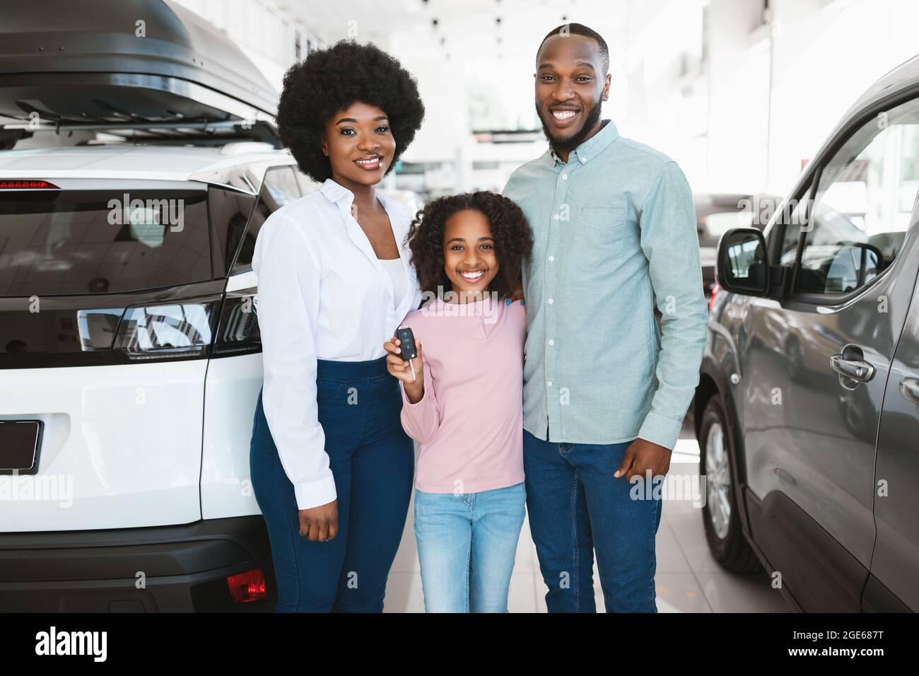 Black Family In Car