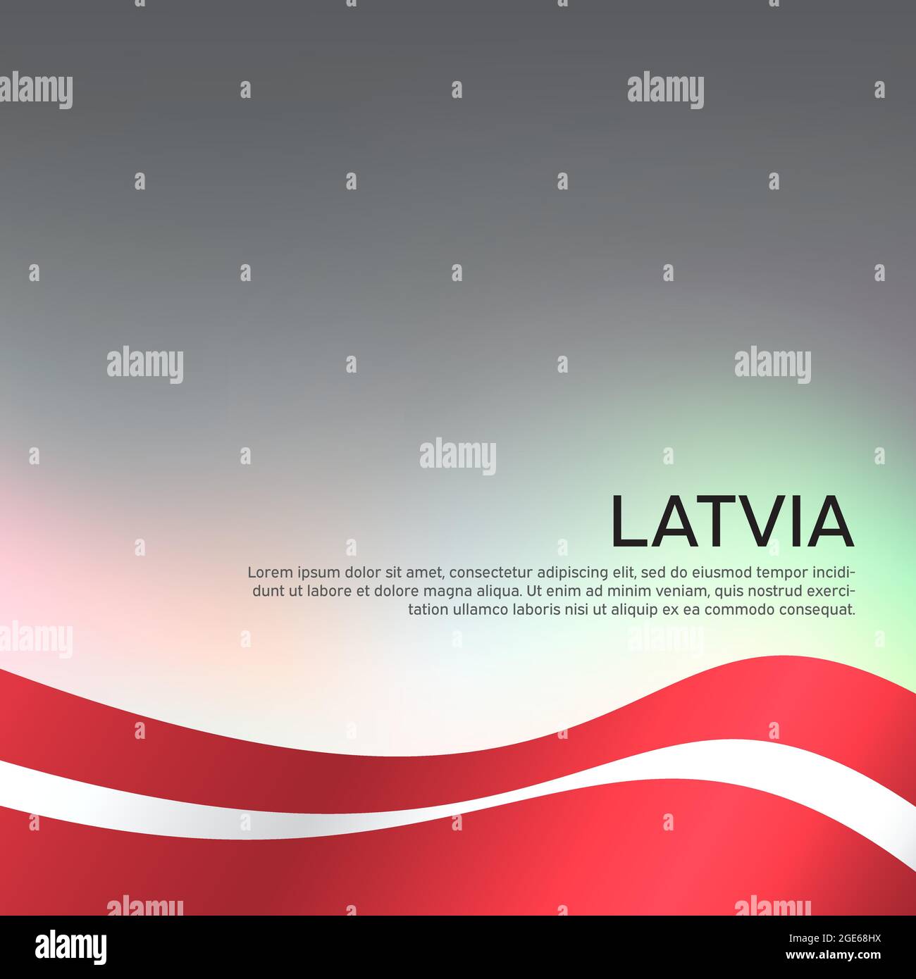 Abstract waving latvia flag. Creative shining background for design of ...