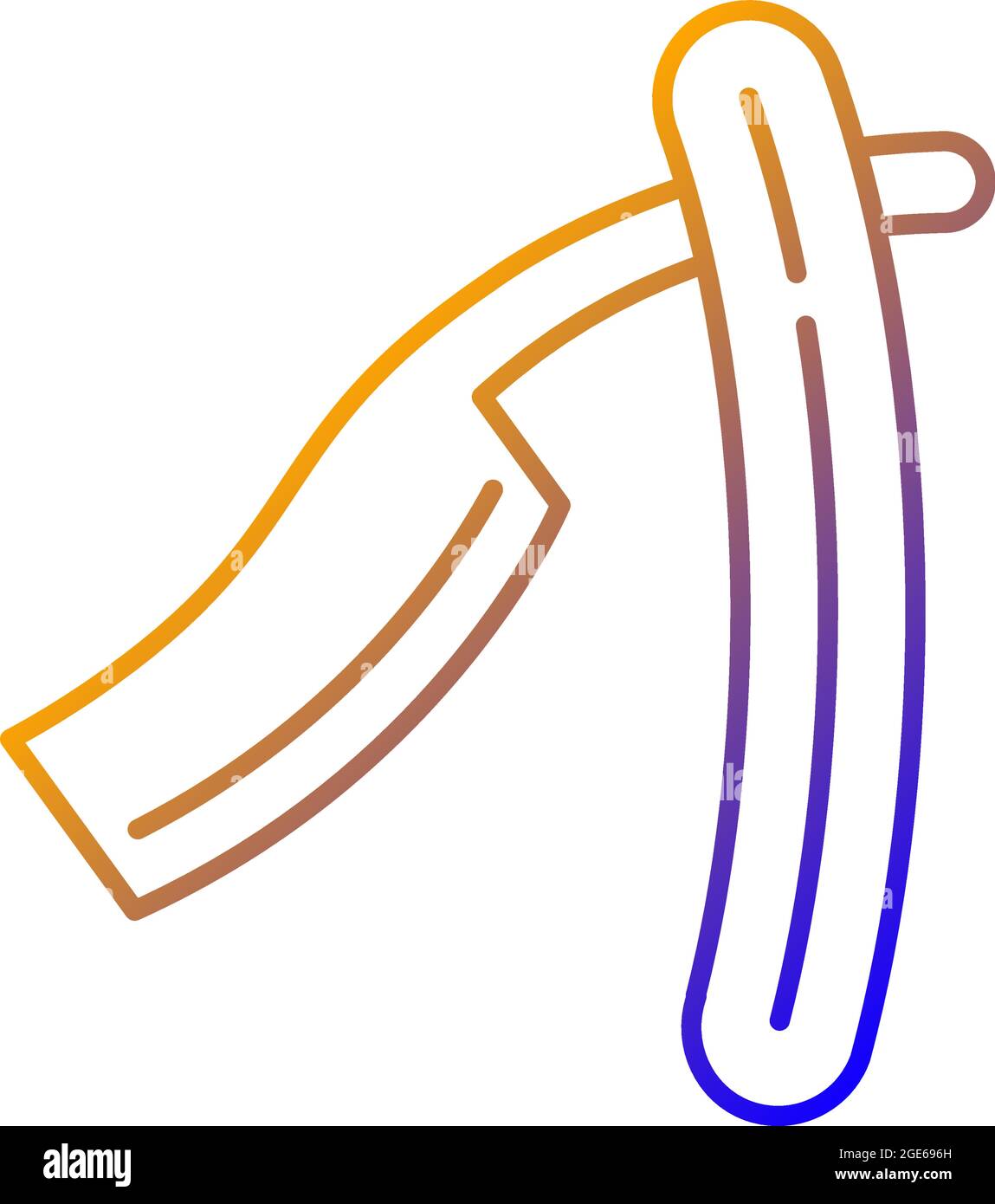 Old fashioned razor gradient linear vector icon Stock Vector Image & Art - Alamy