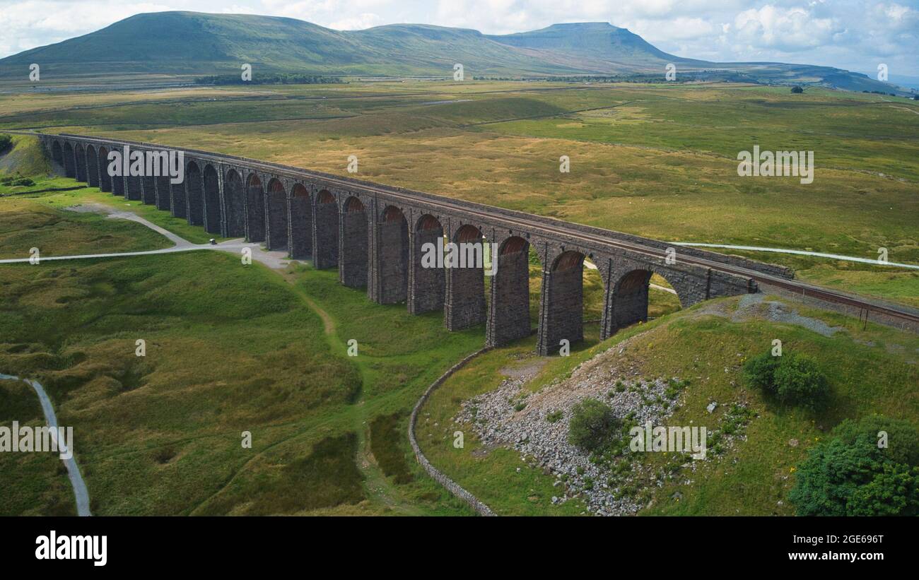 View off Ribblehead Railway Viaduct Stock Photo - Alamy