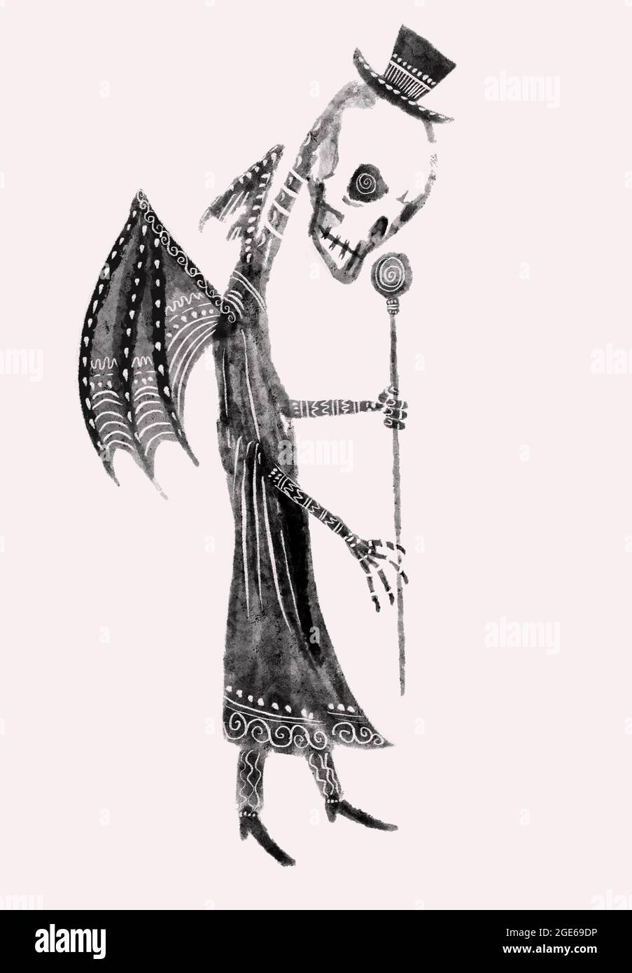 halloween themed illustration art Stock Photo - Alamy